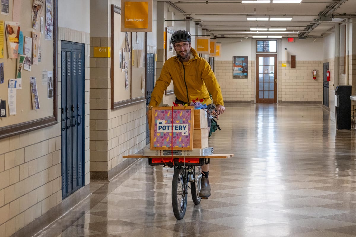 Spinning with Erik: Pottery Wheels and Bicycle Wheels
